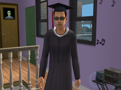 New Maximiliania: My Sims2-Neighbourhood: Justin Kim at University, Year 1