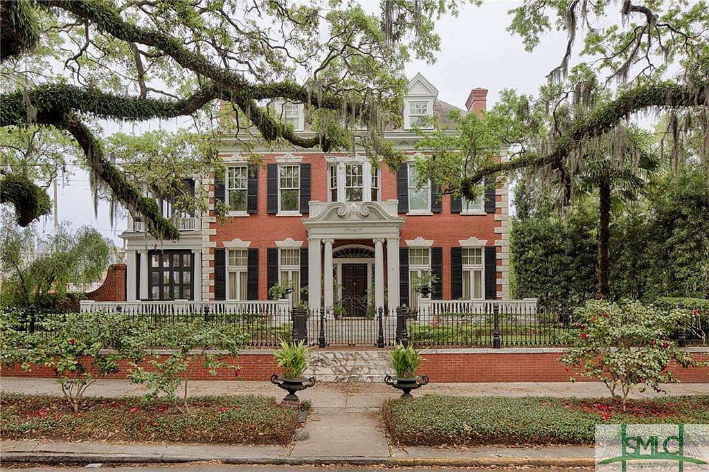 14,000 Square Foot Historic Brick and Stone Mansion In Savannah, GA ...