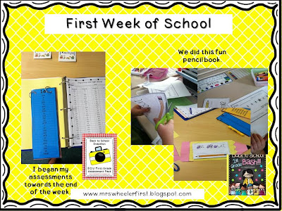 Mrs. Wheeler's First Grade Tidbits: First Week in Photos