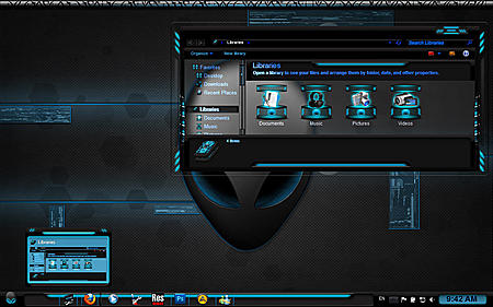 Alienware theme Windows 7