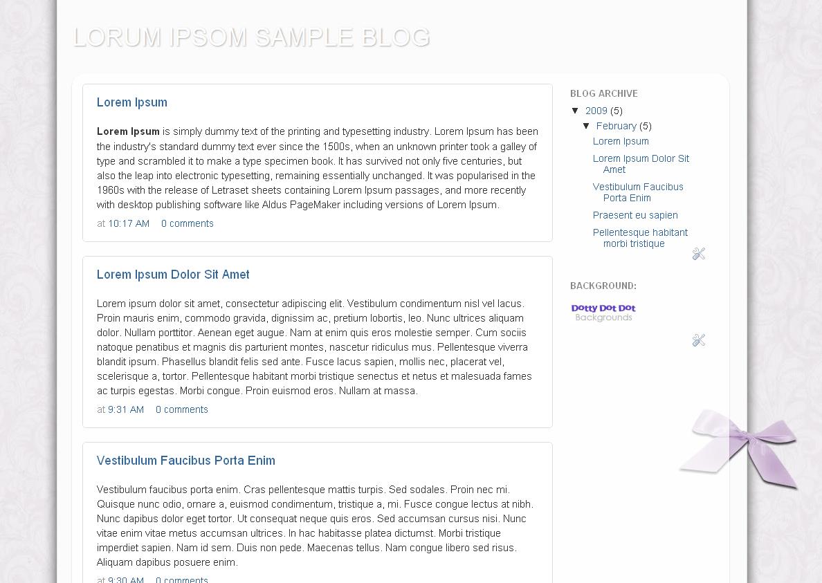 Dotty Dot Dot FREE Blogger Backgrounds, Reviews & Giveaways: Chic ...