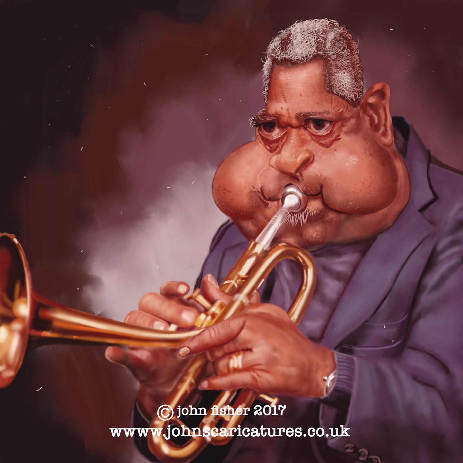 The Art of John Fisher: Dizzy Gillespie..