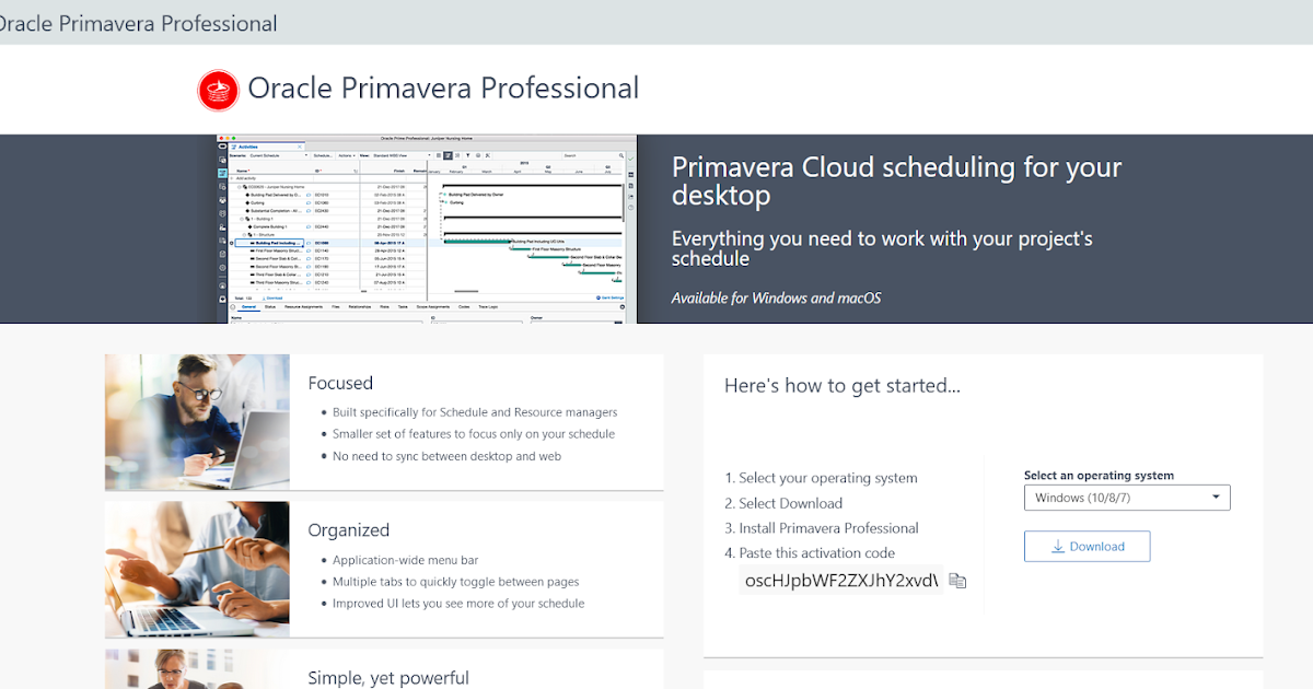 P6blogger: Download Primavera Professional from Oracle Primavera Cloud