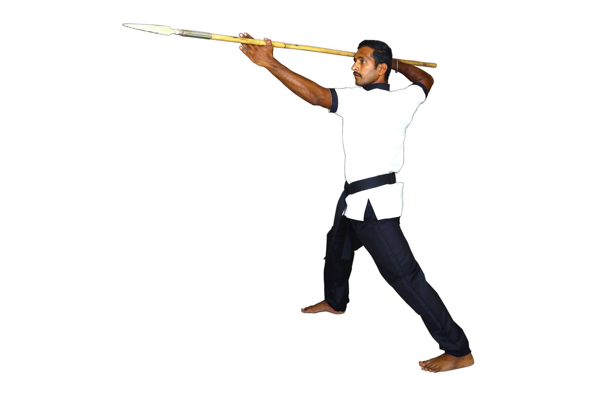 Panchabootha International Martial Arts Academy: Silambam Clipart , vector