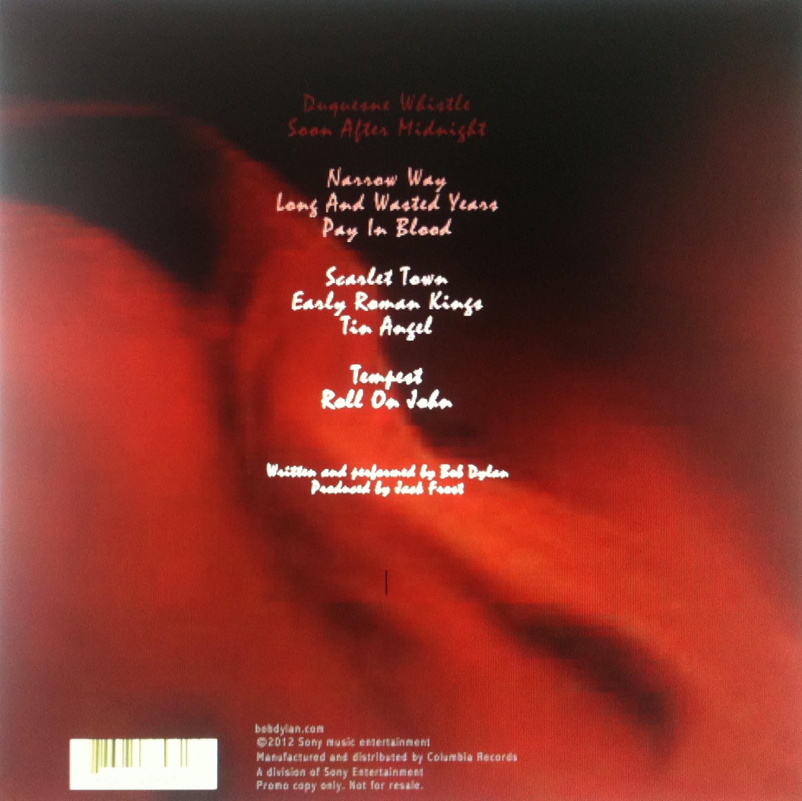 Classic Rock Covers Database: Bob Dylan - Tempest (2012)