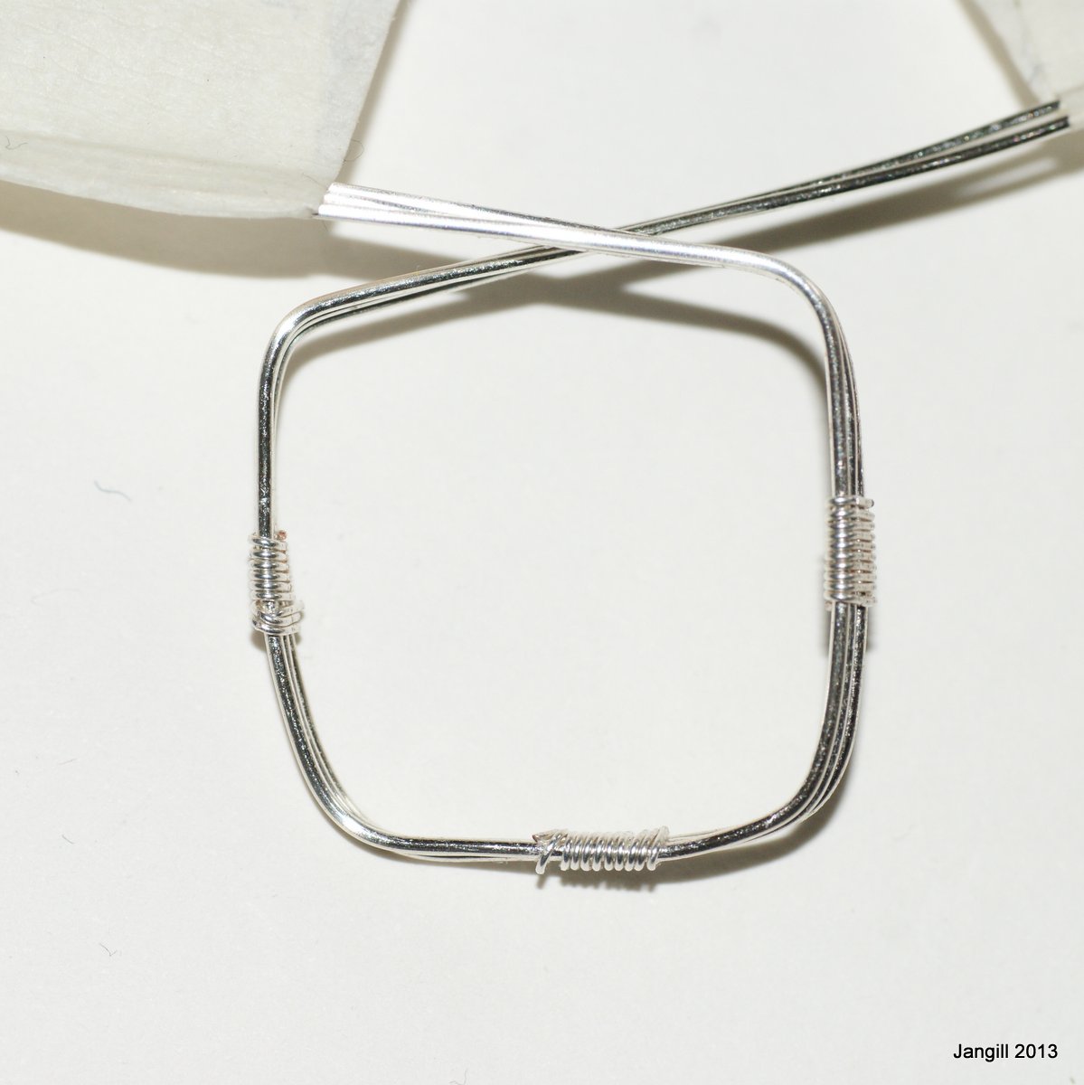 Jan Gill: Wire Wrapped Tile pendant