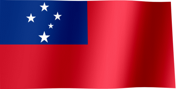Flag of Samoa (GIF) - All Waving Flags
