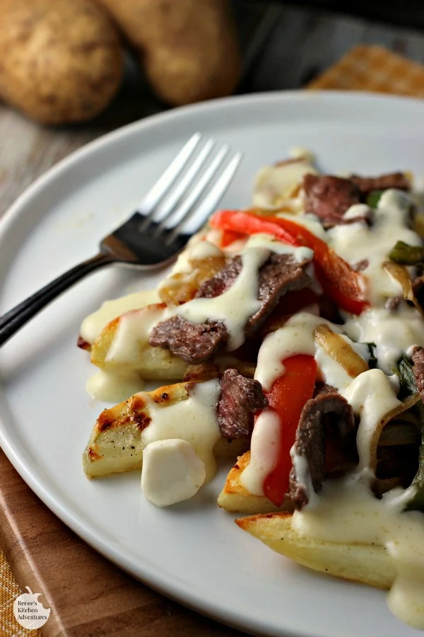 Philly Cheesesteak Poutine | Renee's Kitchen Adventures