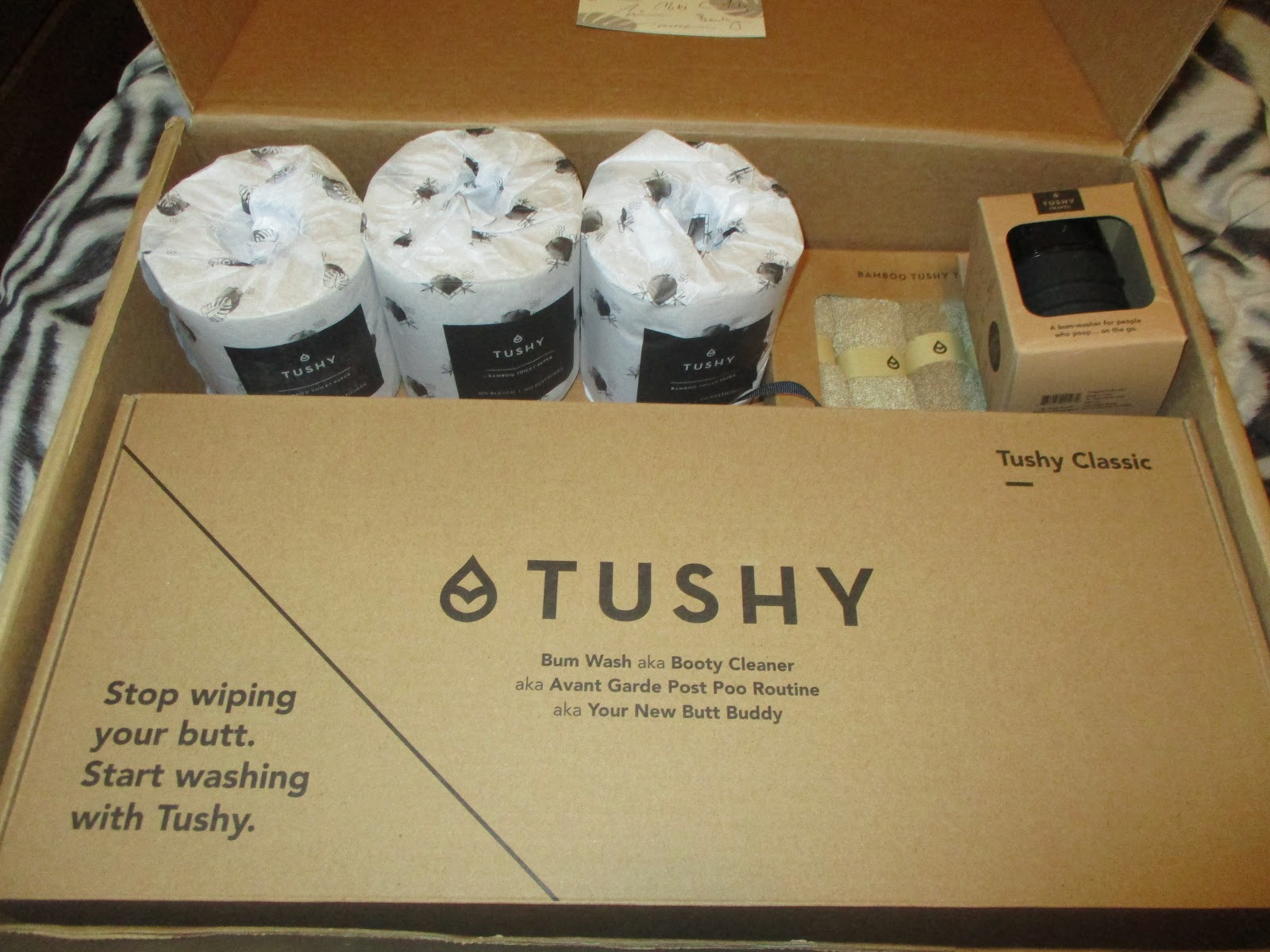 Missy's Product Reviews : Tushy Classic White and Silver Holiday Gift ...