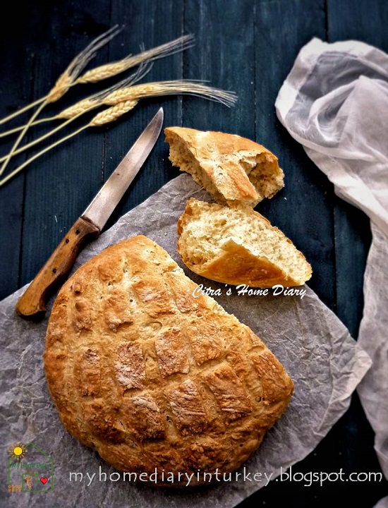 Citra's Home Diary: EASY AND TASTY NO KNEAD ARTISAN BREAD