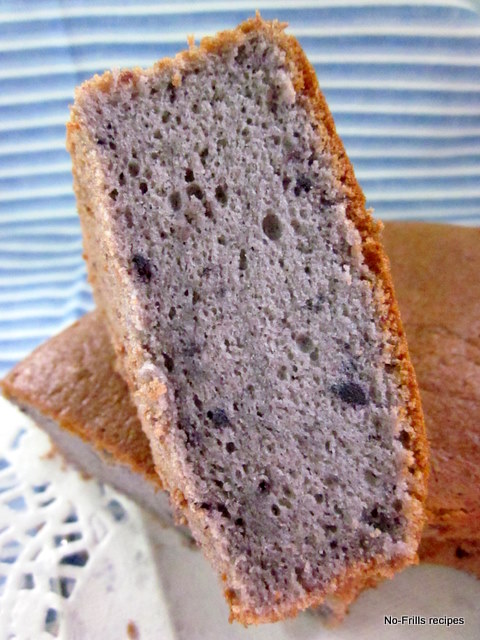 Blueberry Chiffon Cake