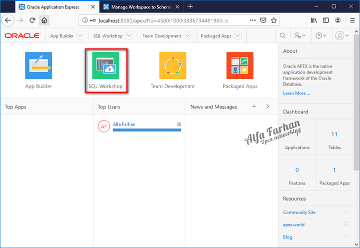 Oracle Apex 1 Menambah Skema Hr Di Existing Workspace ~ Open Networking