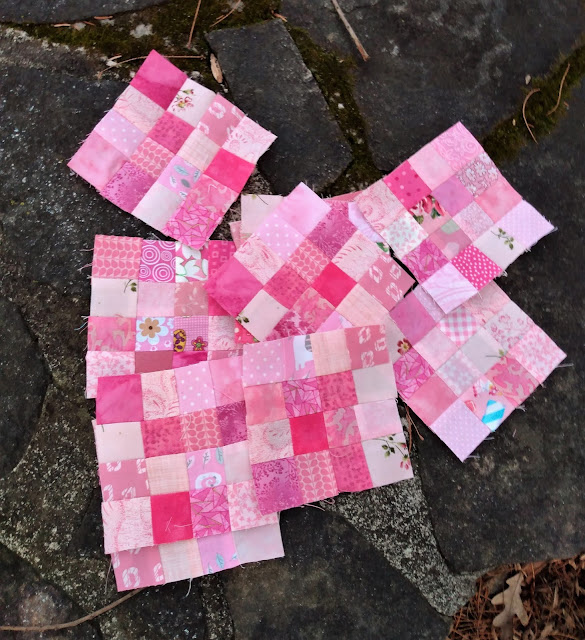 The Academic Quilter: Patches of pink