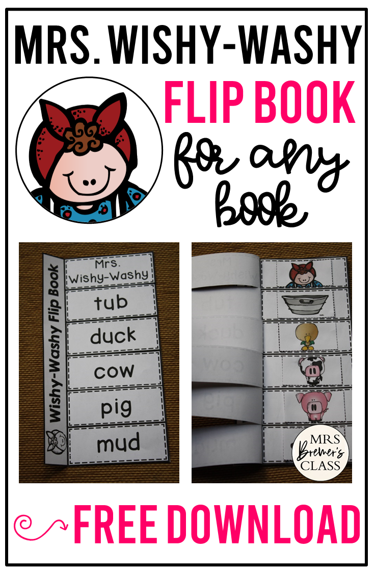 FREE Mrs. Wishy-Washy Flip Book {Works With ANY Wishy-Washy Book ...
