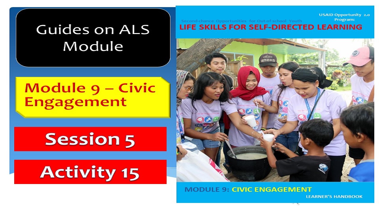 Alternative Learning System: ALS Module 9 - Civic Engagement - Activity ...