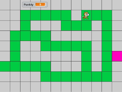TIKowy Belfer: Scratch - labirynt (planszówka)