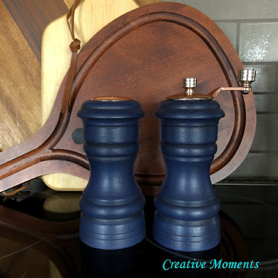 Salt & Pepper Set in Liberty Blue and Copper