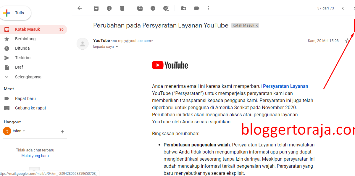 Cara Menyimpan Pesan Email ke PDF di PC - Blogger Toraja