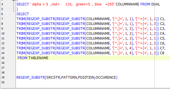 [ORACLE] REGEXP_SUBSTR 을 이용하여 split 처럼 구분자로 자르기 [오라클]