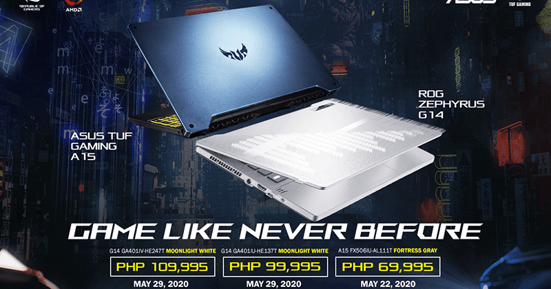 ASUS ROG Zephyrus G14 and ASUS TUF Gaming A15, A17 to arrive in PH this May