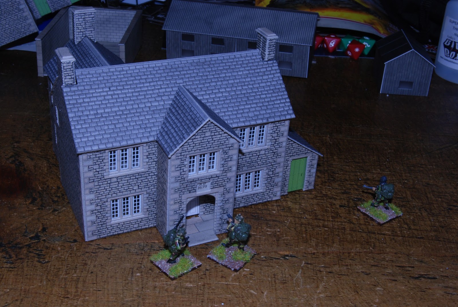 sediment's wargame blog: 20mm card buildings