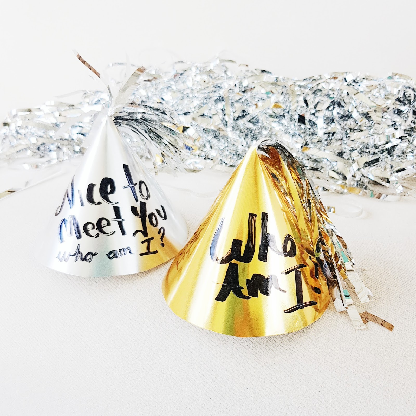 Do you know who I am? Party Hat DIY game | Now thats Peachy