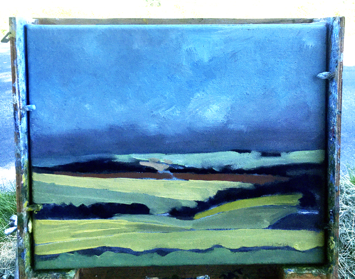 John Geekie Art: Above Huggate looking East towards Cow Dale and Rabbit ...