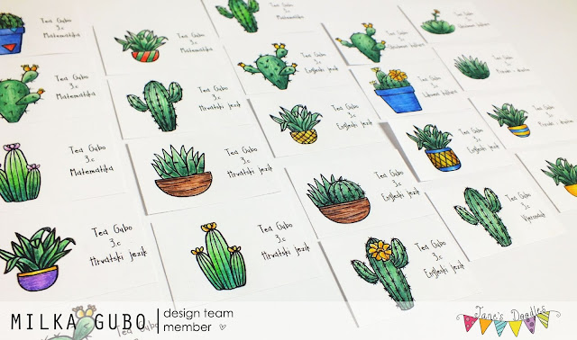 Crafty Milka: School Book Labels (Jane's Doodles DT Spotlight)