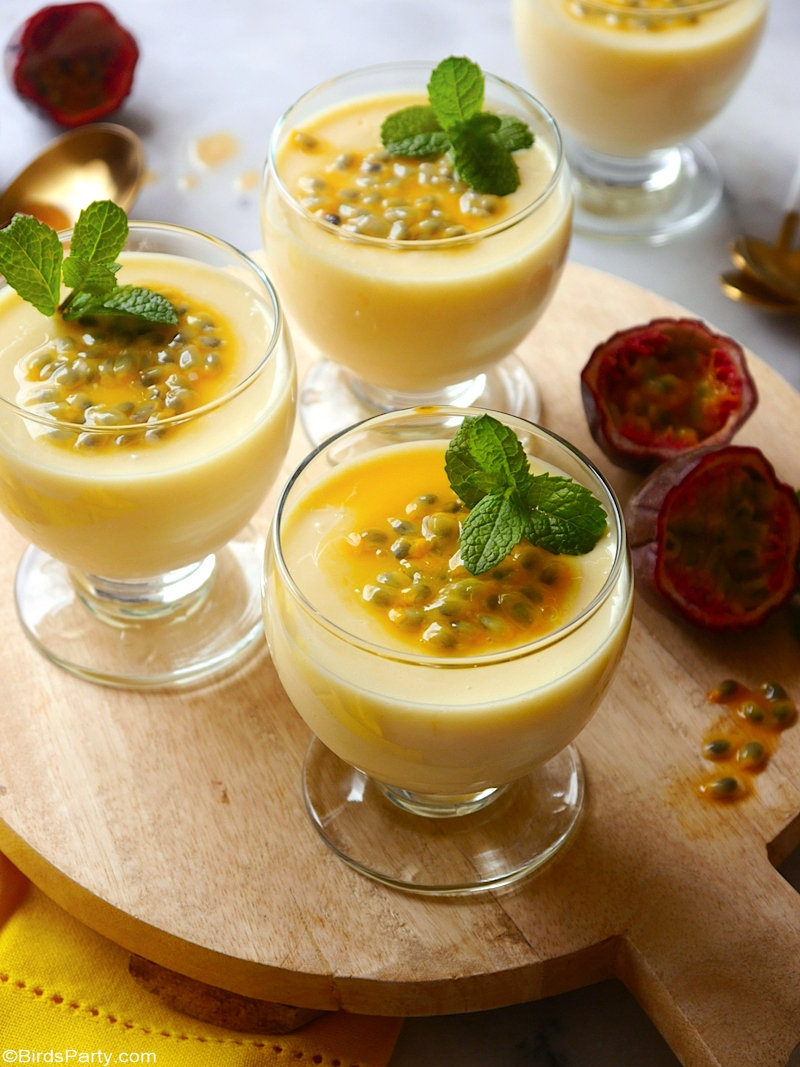 Brazilian Passion Fruit Mousse Recipe - Party Ideas | Party Printables Blog