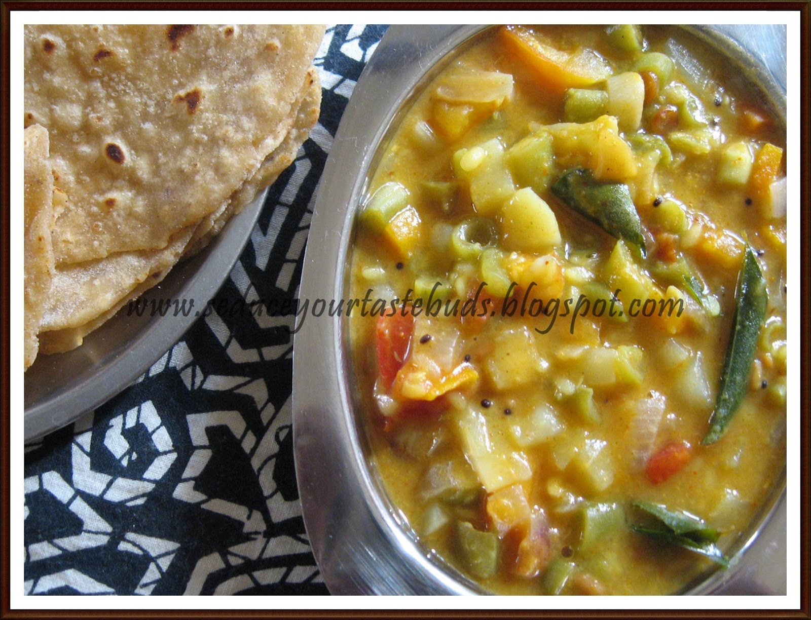 Paneer Ajwain Paratha & Vegetable Dal - Seduce Your Tastebuds...