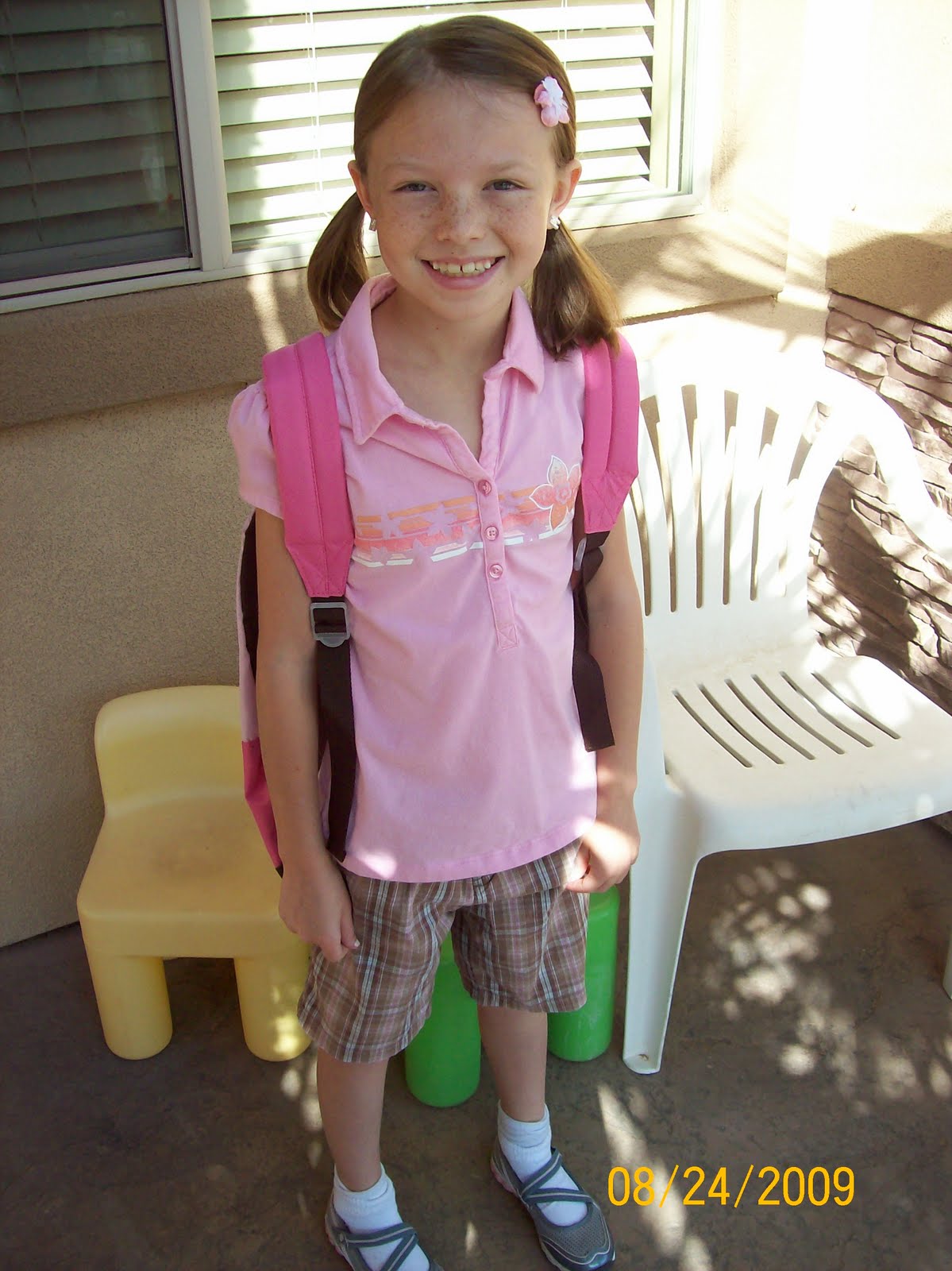 Israelsen Family: First Day of 4th Grade for Megan and Picture Day