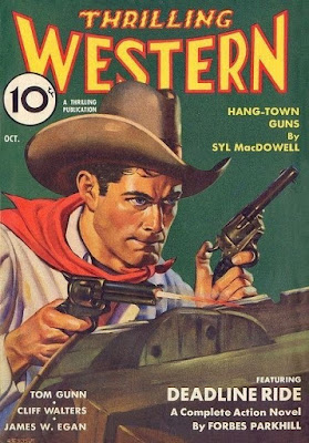 Western Pulp Magazine Cover Art and Illustrations - 40-Trading Cards Set