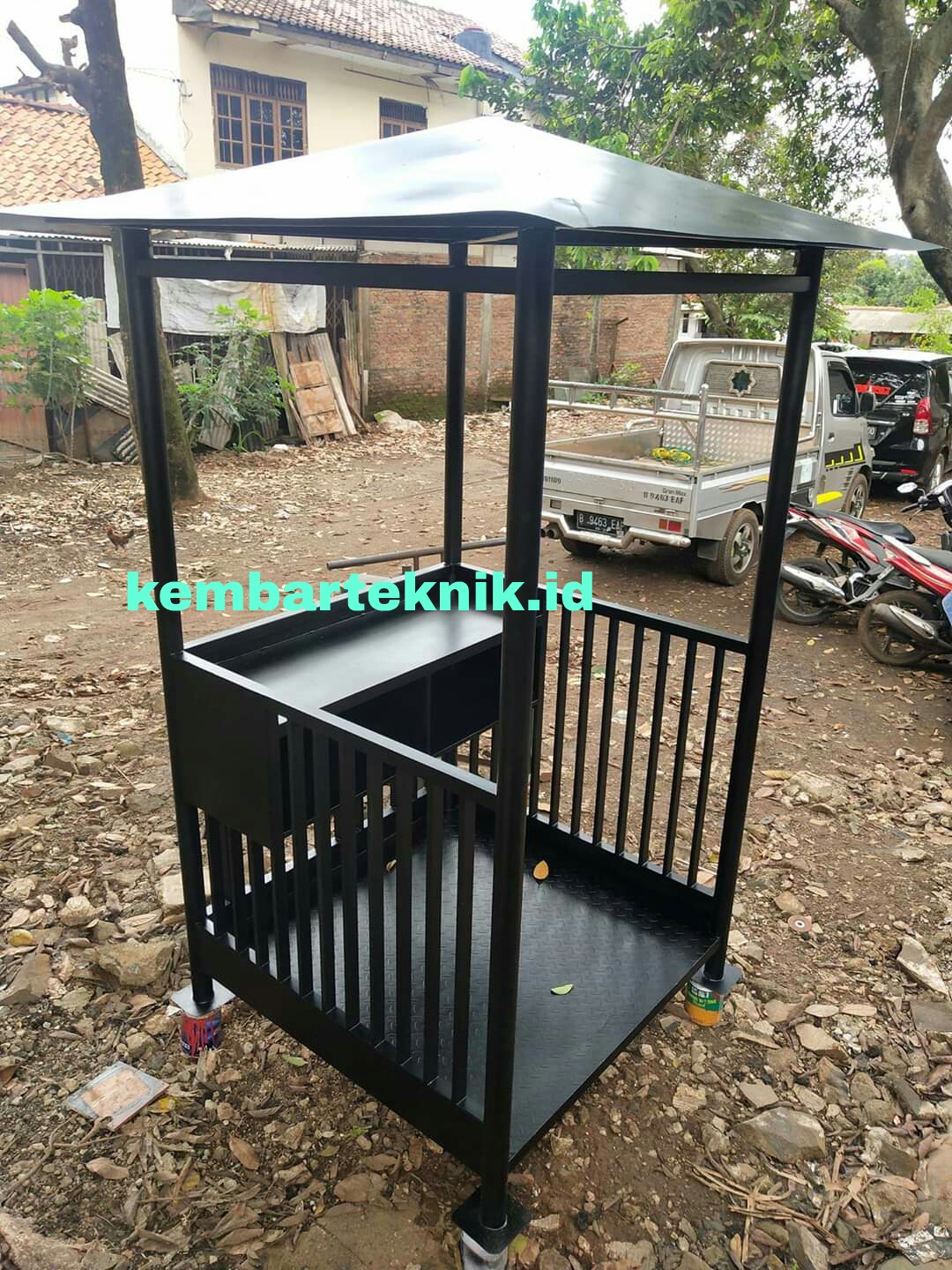 Pos Besi Minimalis - Desain Pos Satpam Besi Model Minimalis
