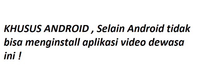 Aplikasi Dewasa Android