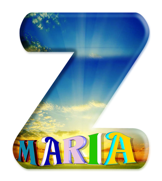 Blindada por Deus: Alfabeto decorativo png Maria