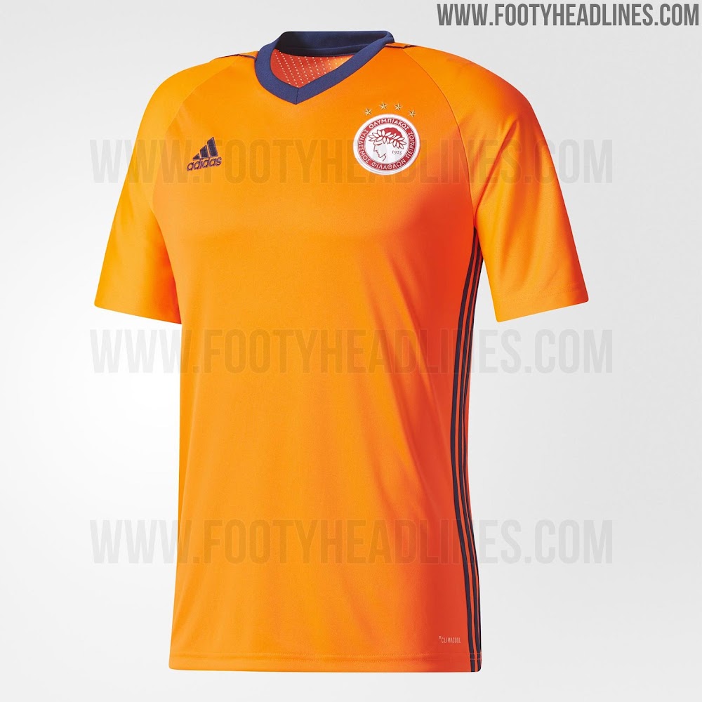 Olympiacos 17-18 Home & Away Kits Released + Third Kit Leaked - Footy ...
