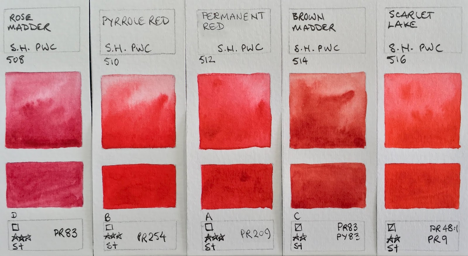 Jane Blundell Artist: ShinHan PWC Watercolours - full 104 colour range.