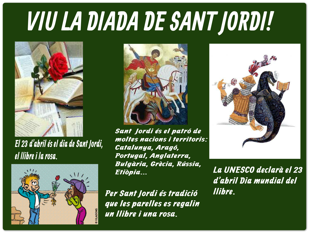 CEPA PITIÜSES LLENGUA CATALANA: Viu la Diada de Sant Jordi!