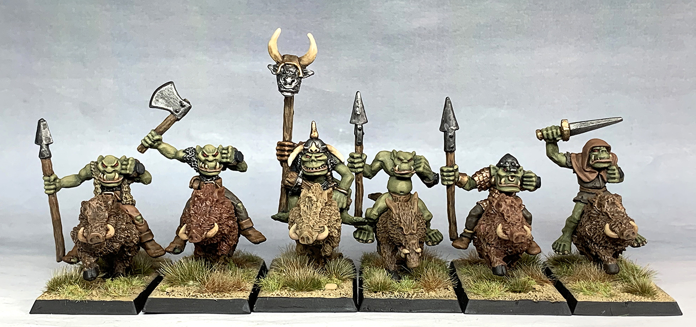 The Old World Army Challenge: Blue's Orc Boar Boys...Rank and File ...