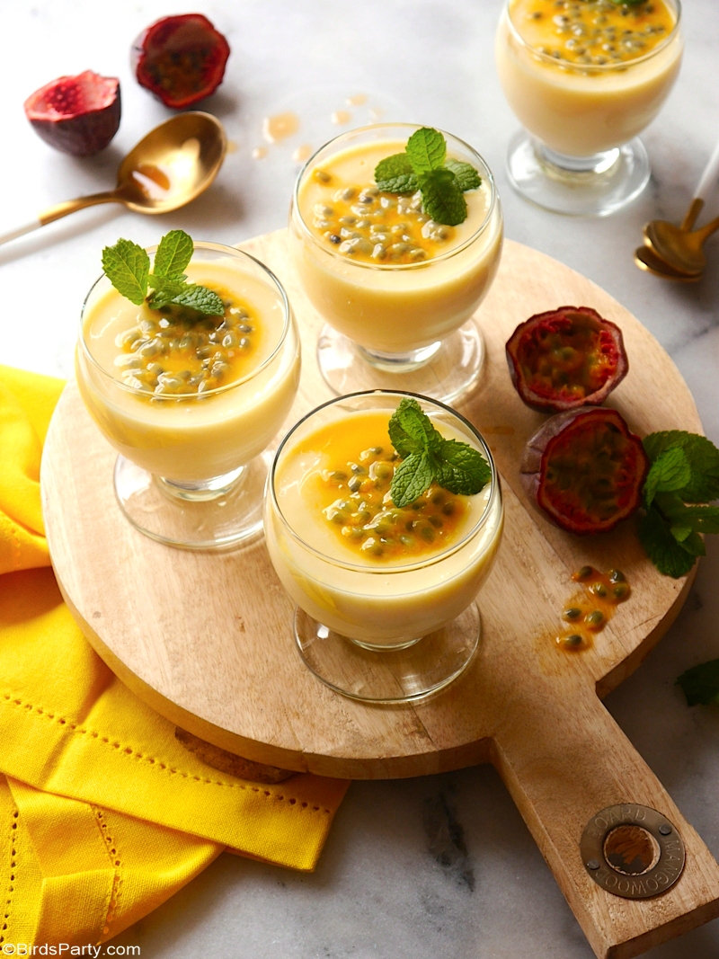 Brazilian Passion Fruit Mousse Recipe - Party Ideas | Party Printables Blog
