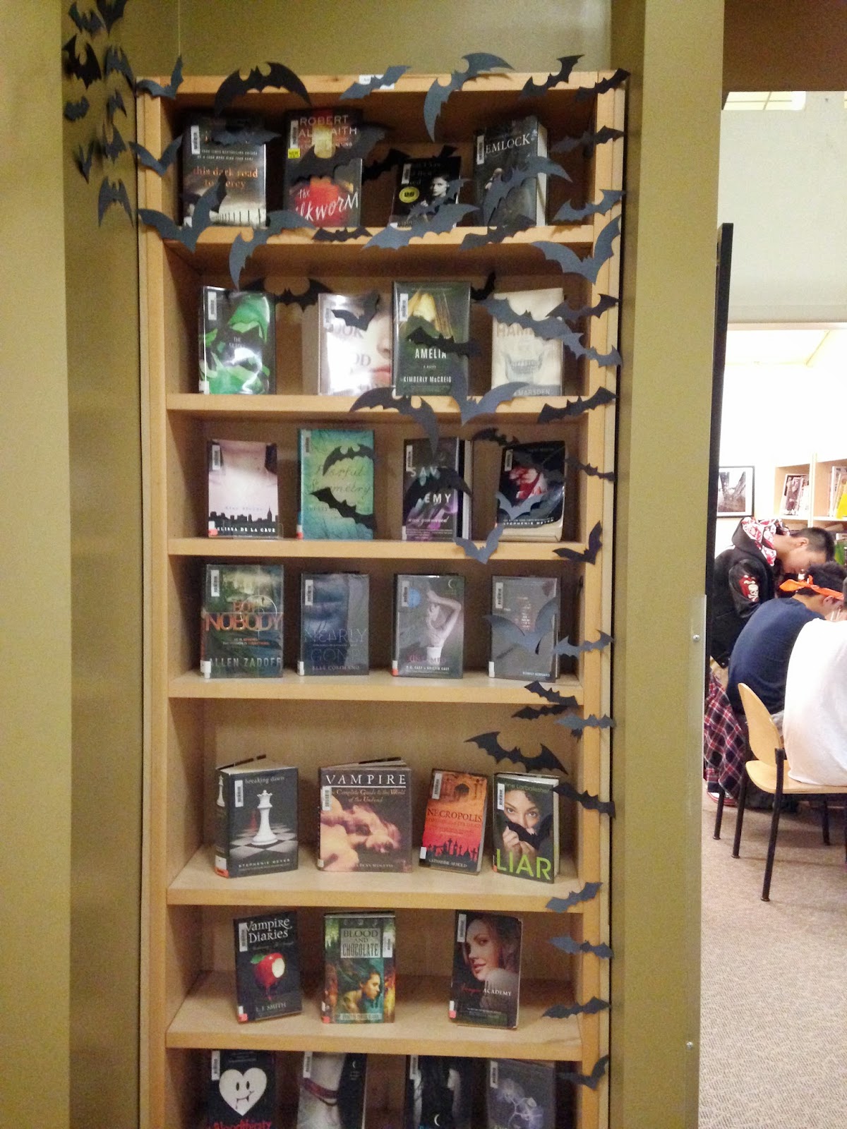 Librarian on Display: October: Halloween Bat Crazy Display