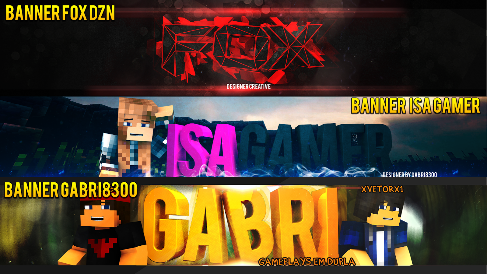 //GabrielDZN // Banners Para YT
