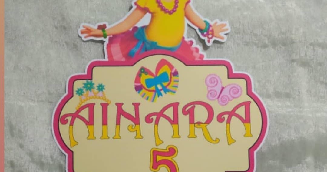 Topper Fancy Nancy Ainara 5 - Mis Toppers Tus Toppers