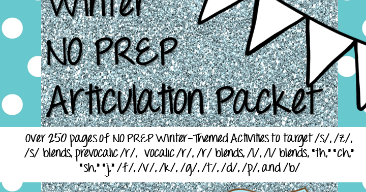 Smashingly Good Speech: Winter Themed Speech - Language Therapy Plans