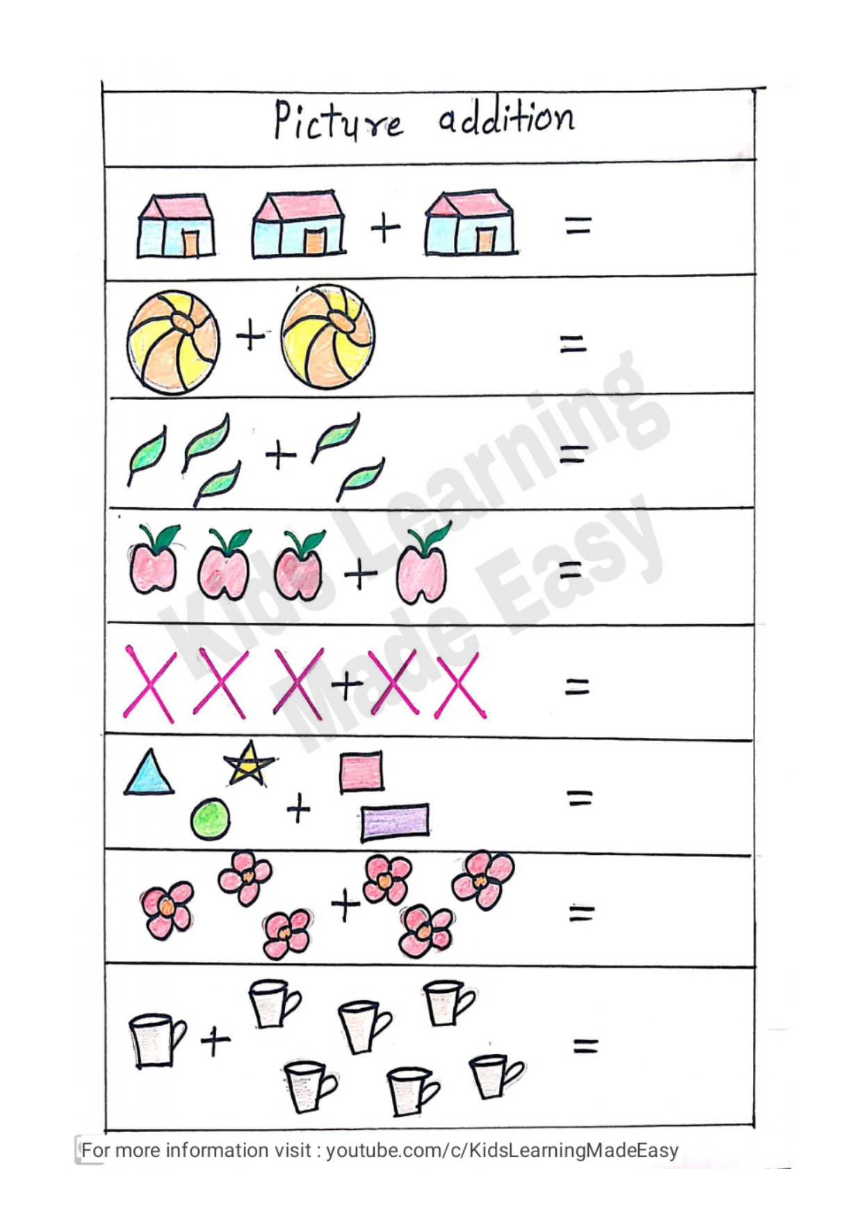 UKG Worksheets Maths | Part 1