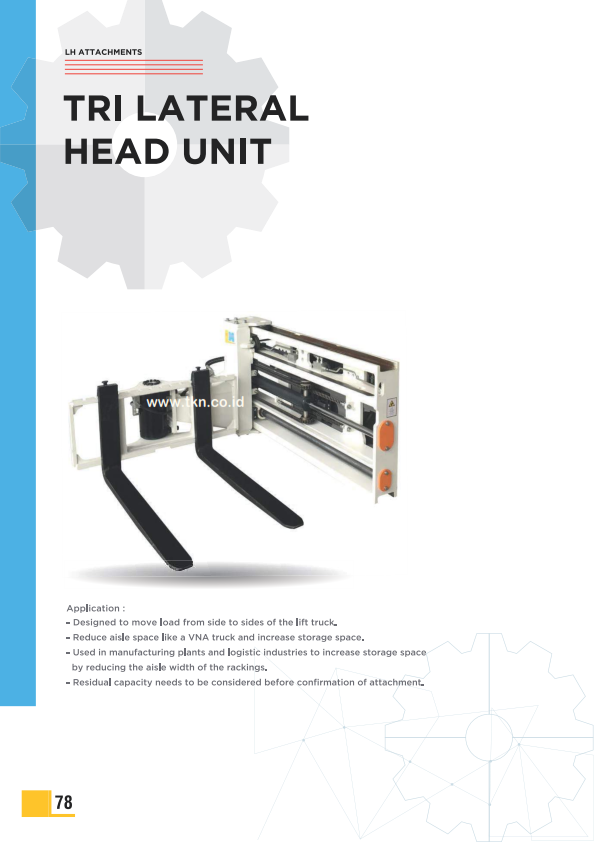 Tri Lateral Head Unit ~ FORKLIFT ATTCHMENT