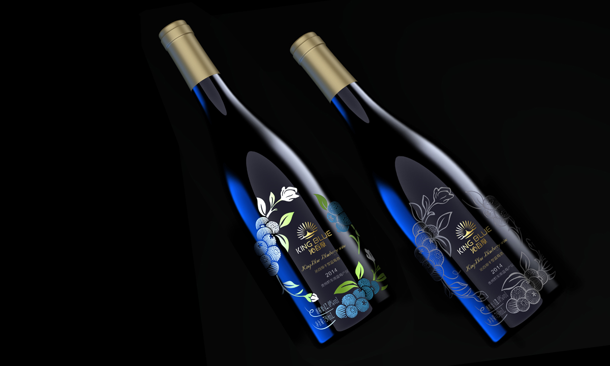 King Blue Blueberry Wine on Packaging of the World - Creative Package ...