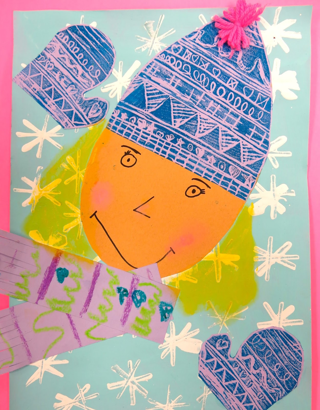 Cassie Stephens: In the Art Room: Printed and Collaged Winter Self ...