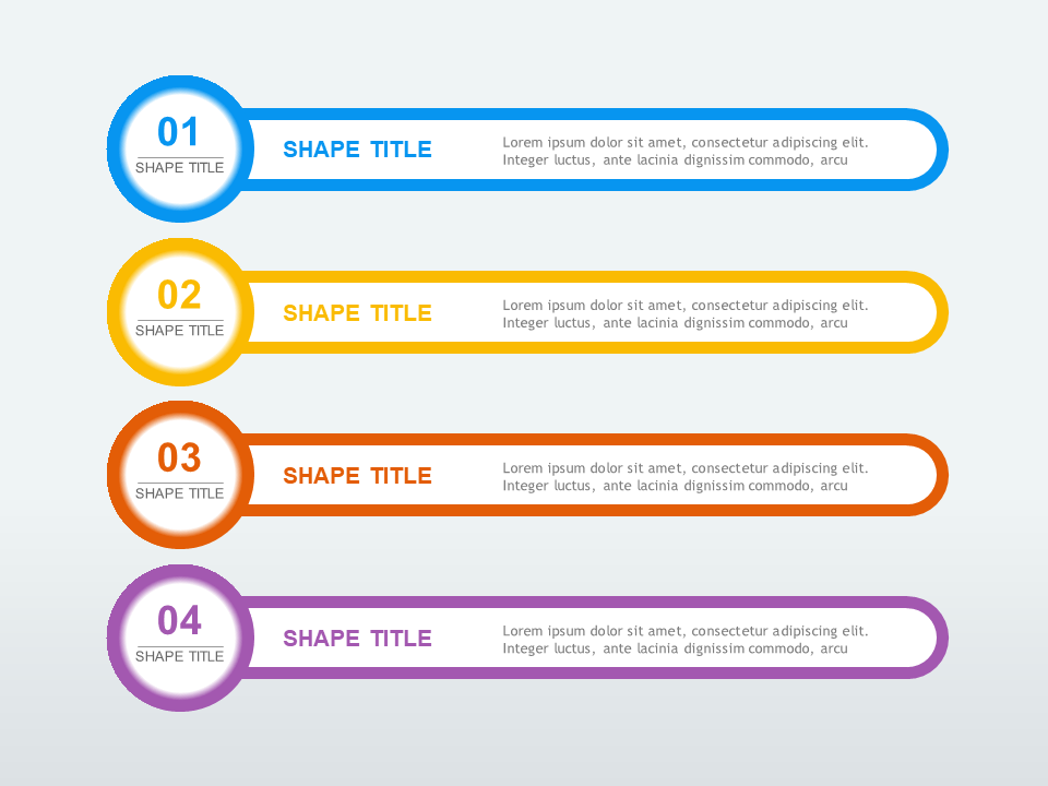 Big Circle Number PowerPoint Templates - PowerPoint Free
