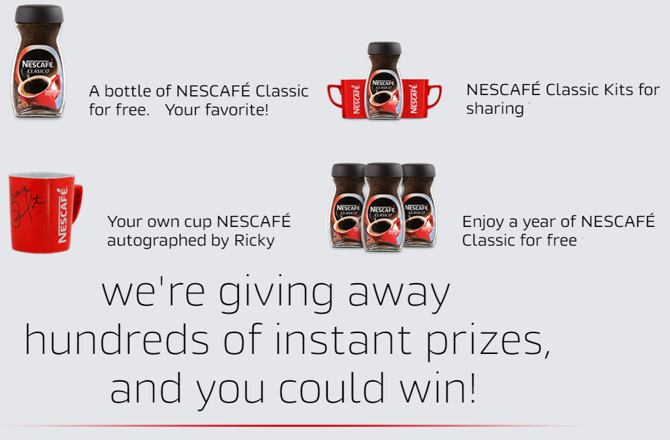 Nescafe Clasico Instant Win Giveaway - 625 Winners. Win Free Nescafe ...